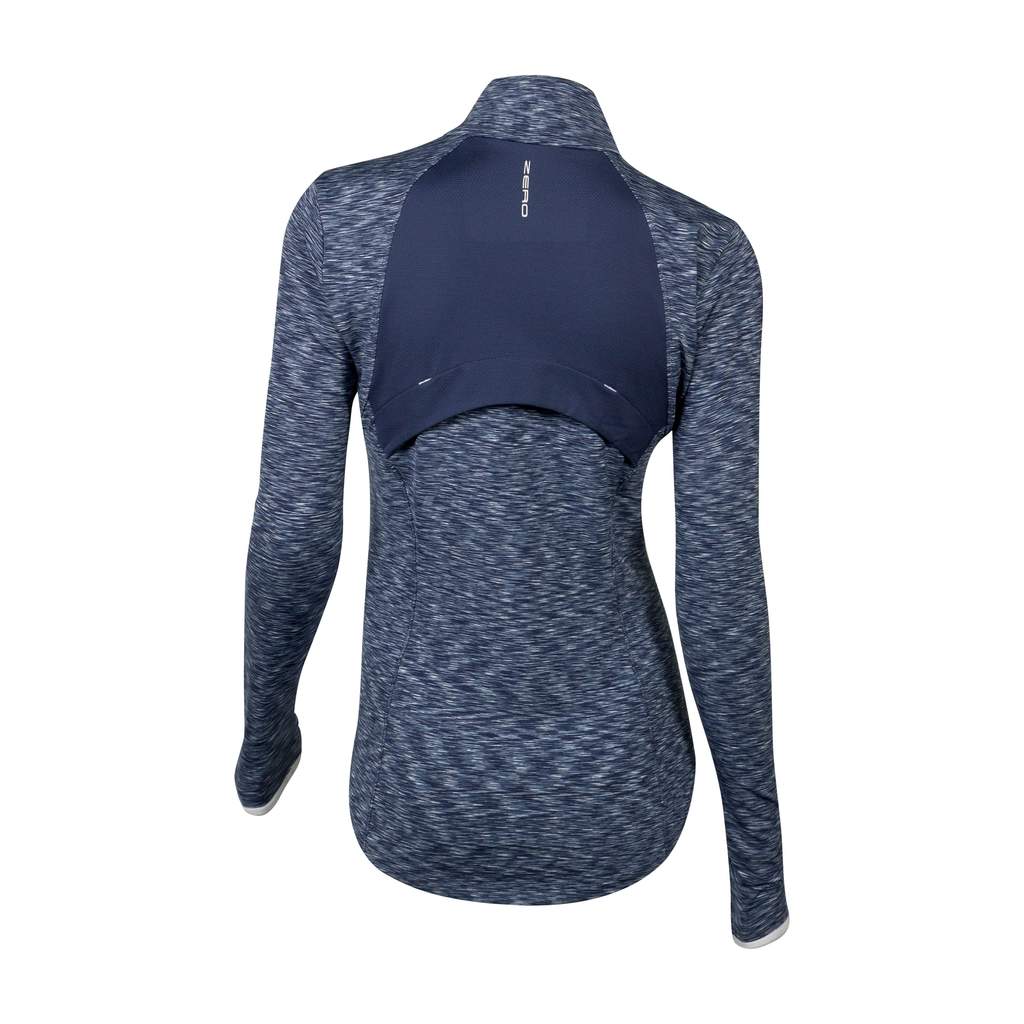 Zero Restriction Shae Zip Mock - Storm Blue – Peanuts and Golf