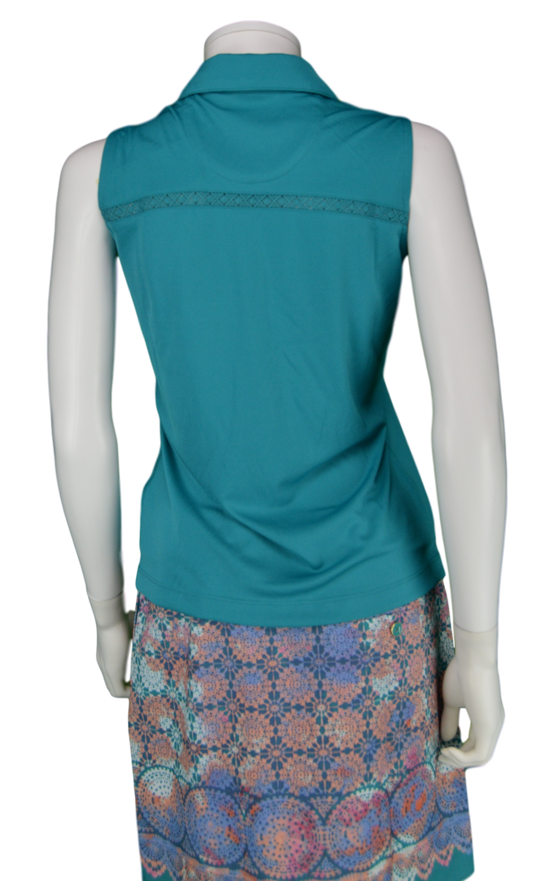 EP Pro Cassis Tour Tech Sleeveless Polo - Aqua Crush – Peanuts and Golf