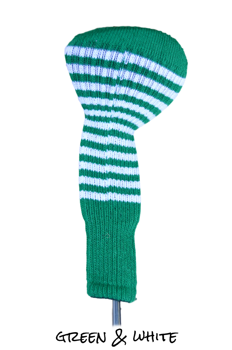 Club Sock Golf Headcovers | Green and White | Peanuts and Golf