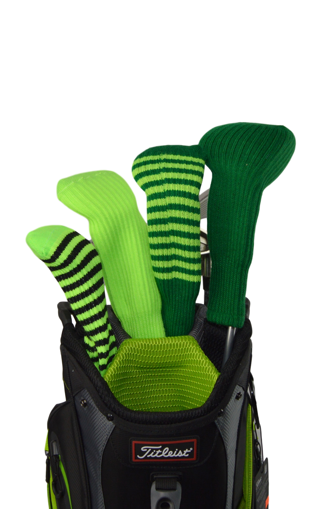 Club Sock Golf Headcovers | Dark Green and Orange | Peanuts and Golf