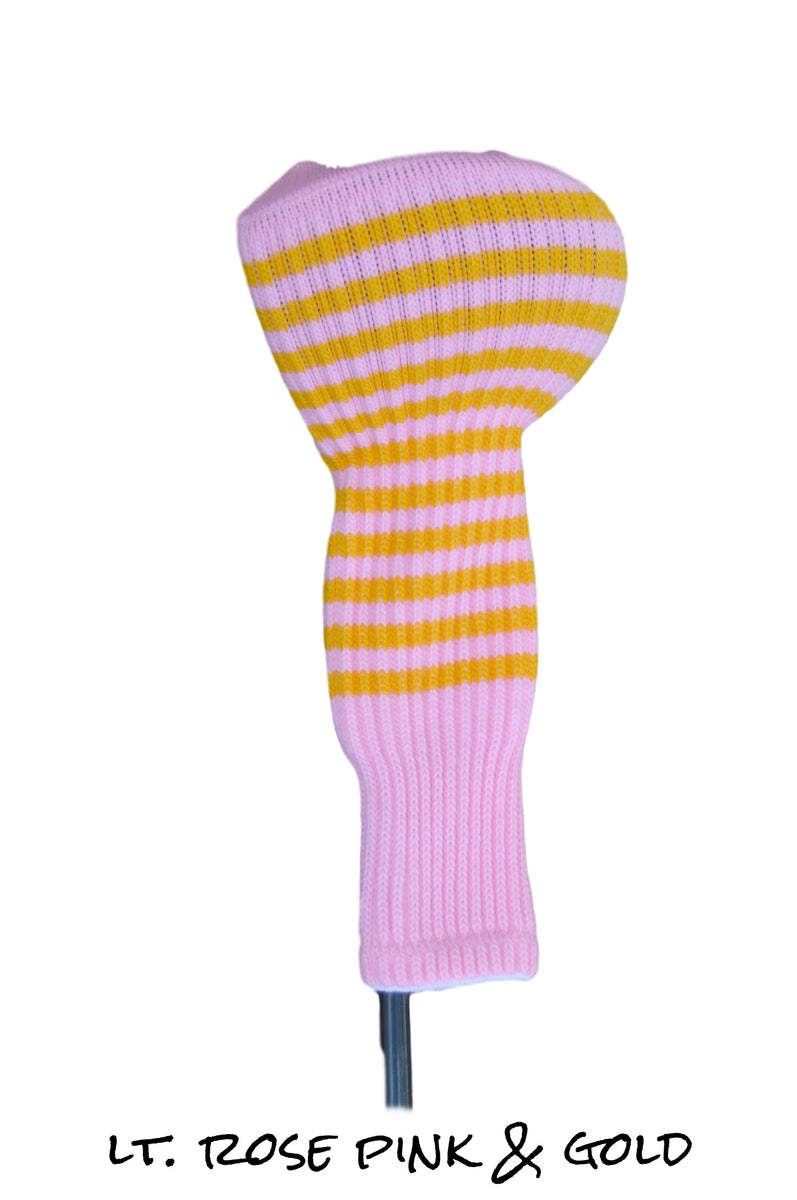 Club Sock Golf Headcovers | Light Rose Pink and Gold | Peanuts & Golf ...